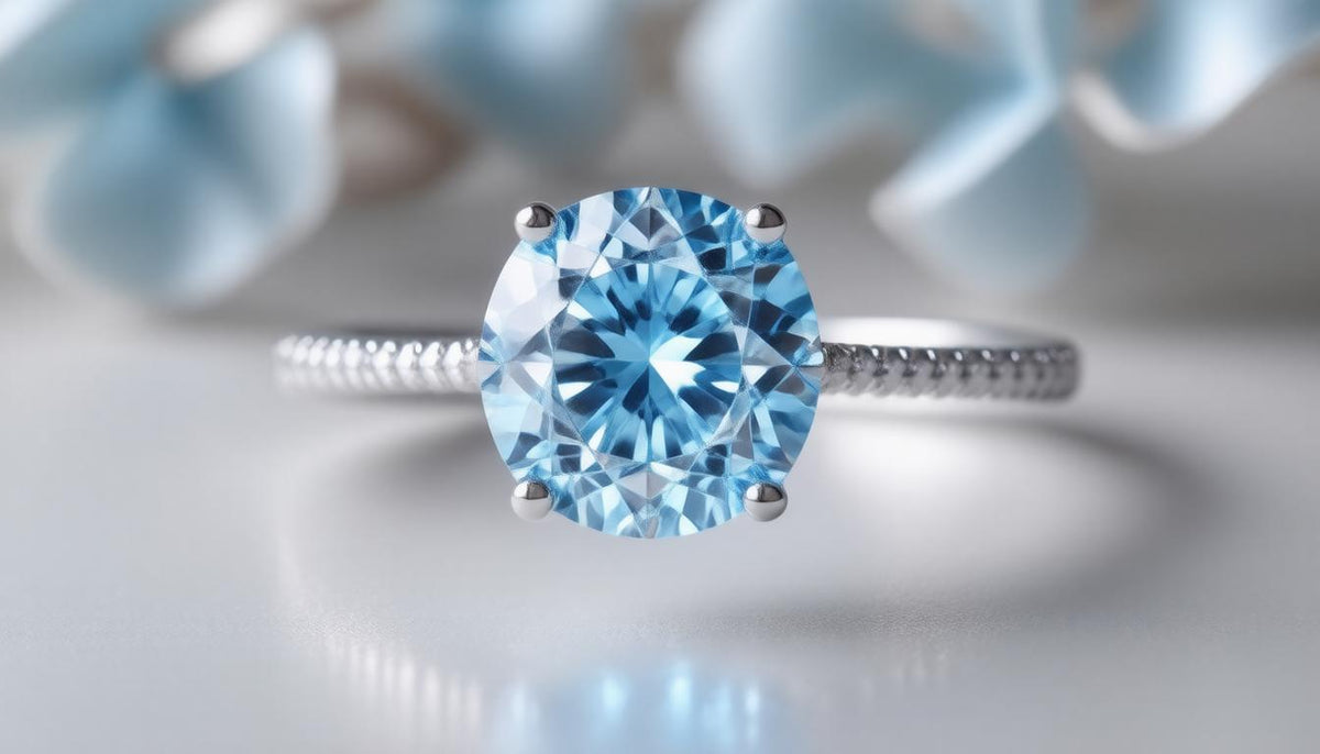 Discover the Elegance of Blue Moissanite Rings: A Dazzling Choice for ...